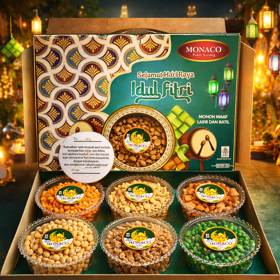 Jual Apazada - Kue Kering Lebaran Monaco Kacang Halal / Hampers Kue ...