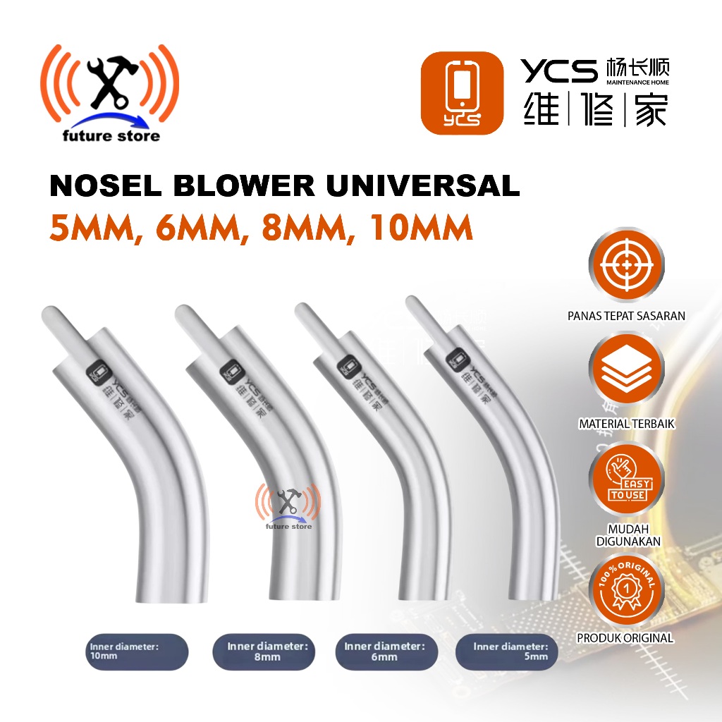Jual NOZZLE HOT AIR BLOWER YCS 5 6 8 10 MM ORIGINAL - YCS NOSEL BLOWER ...