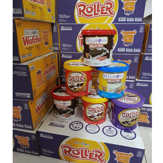 Jual WAFER ROLLER BELAROSA | ISI 6 TOPLES MIX | Shopee Indonesia