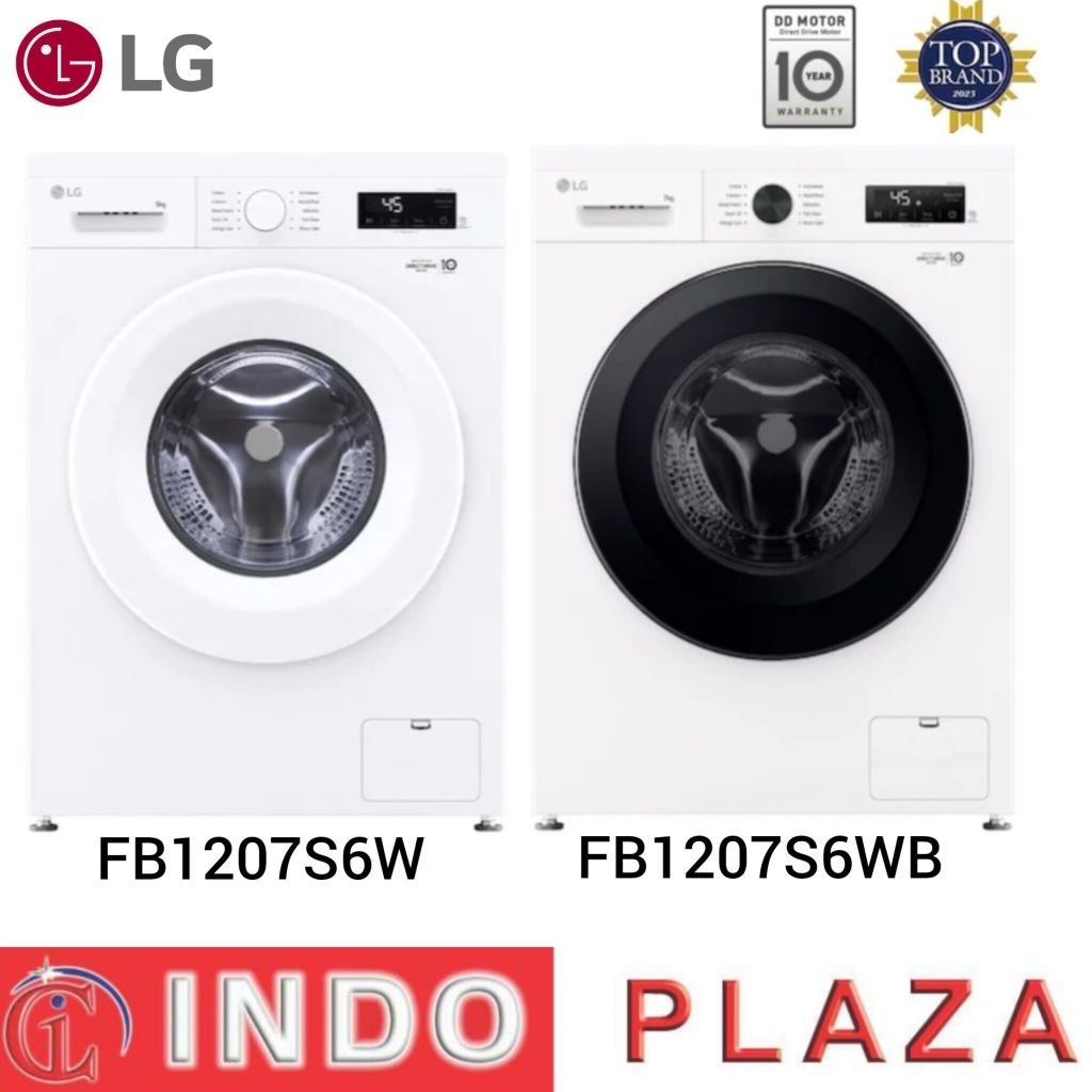 Jual MESIN CUCI LG FRONT LOADING 7 Kg INVERTER FB1207S6W / FB1207S6WB ...