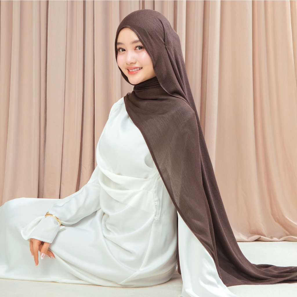 Jual Lozy Hijab - Viscose Linen Highlight (Hijab Pashmina Textured ...