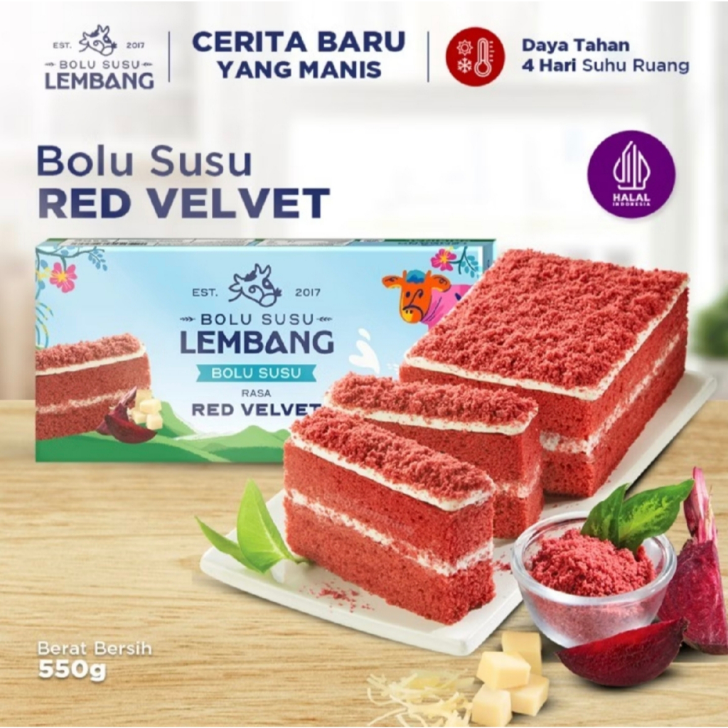 Jual Bolu Susu Lembang Red velvet Premium (Bisa ke luar kota,luar P ...
