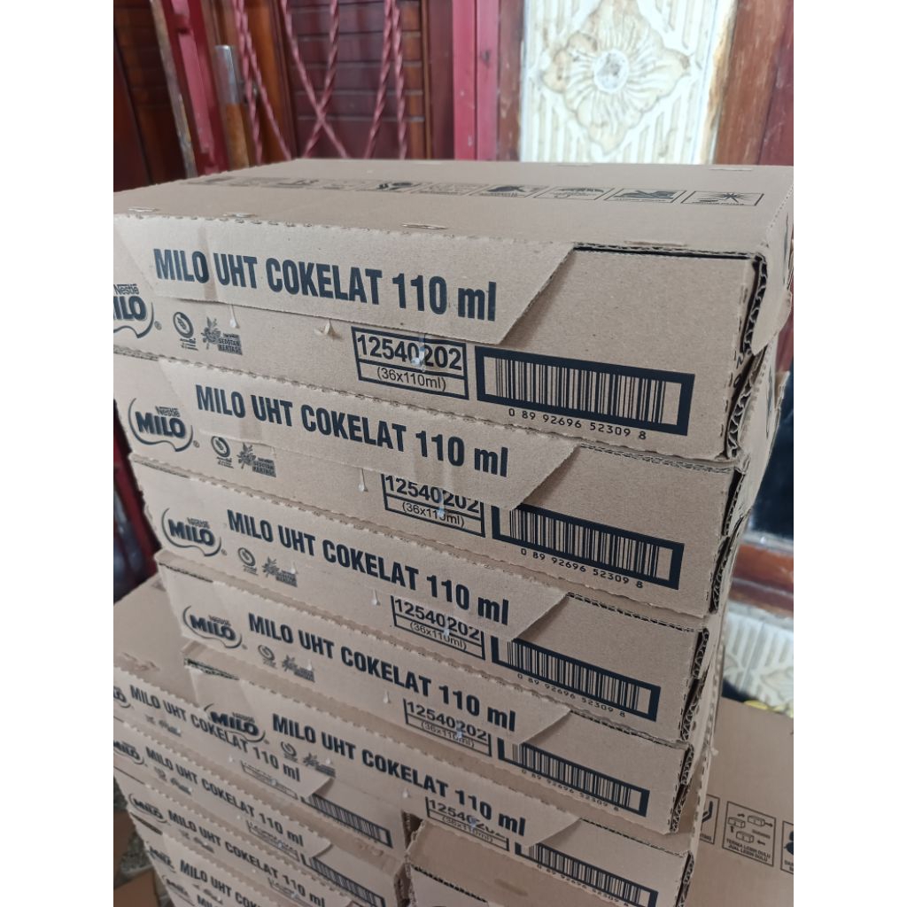 Jual Satu Dus MILO Susu Coklat Sterelisasi UHT Isi 36 Kemasan Kotak 110 ...