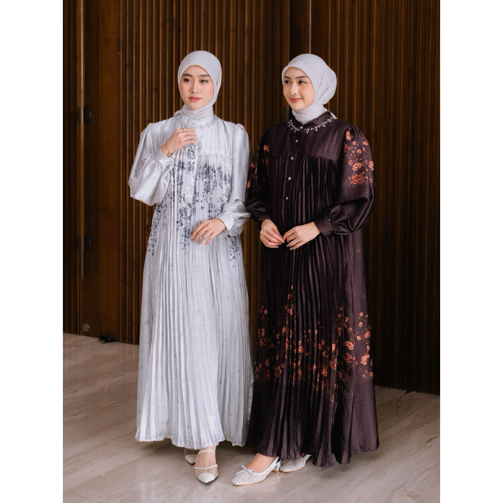 Jual HYORI PLEATS MAXY | LADYFAME | MAXY RAYYA | DRESS LEBARAN | Shopee ...