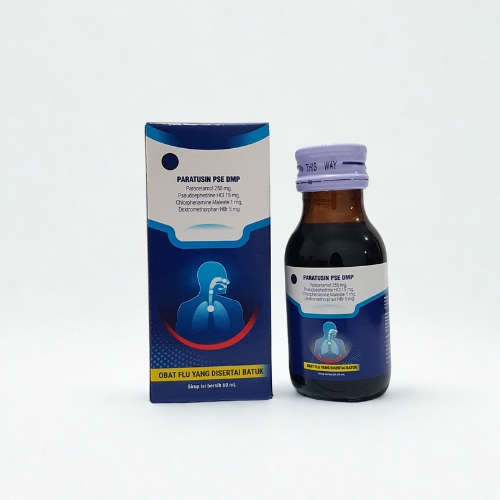 Jual PARATUSIN SIRUP PSE DMP 60ML UNTUK MEREDAKAN FLU DAN BATUK ...