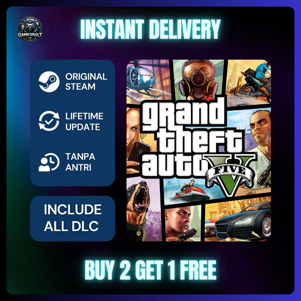 Jual Grand Theft Auto V Legacy – Game PC Steam (Original) | Full Update ...
