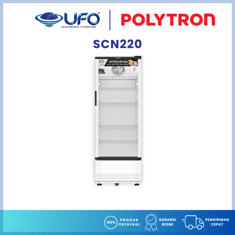 Jual Polytron Showcase Kapasitas 230 Liter 4 Rak SCN220 | Shopee Indonesia