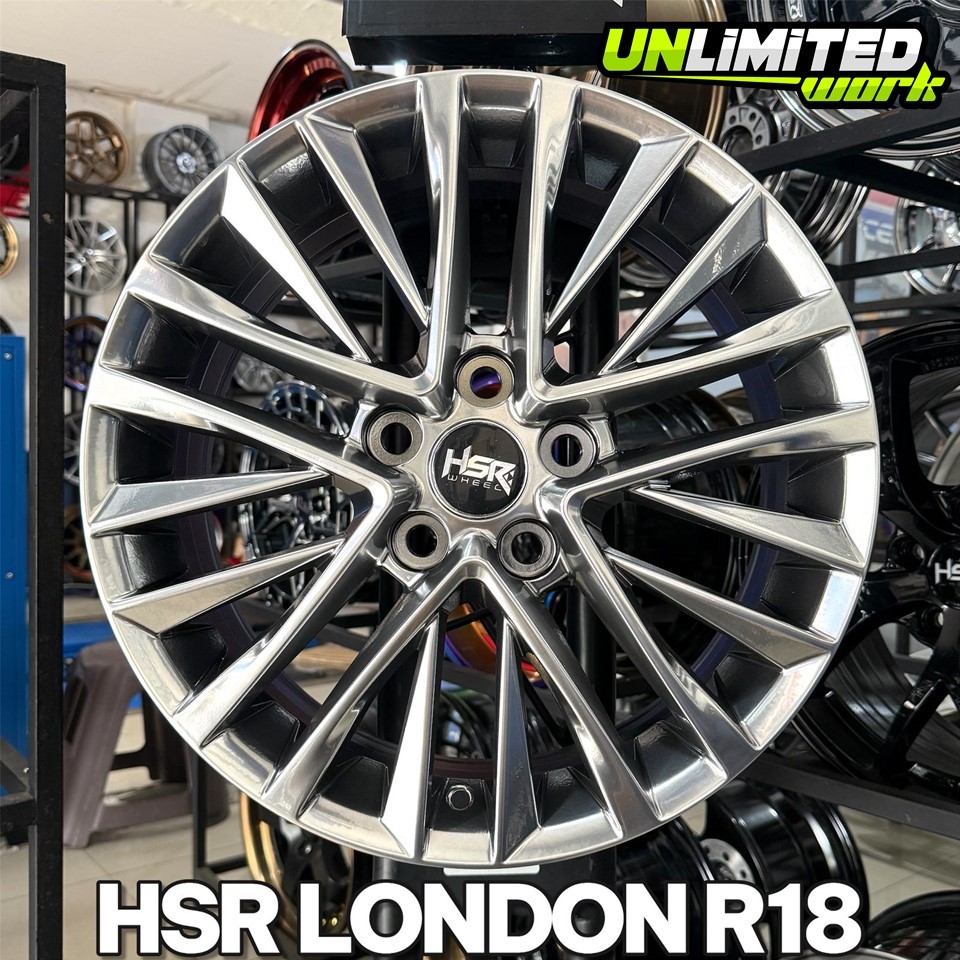 Jual Velg HSR LONDON R18 Lebar 7 ET 45 PCD 5X114,3 Velg Untuk Lexus ...