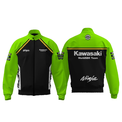 Jual JAKET NINJA KLX ZX25R SUNMORI KAWASAKI JAKET NASCAR BOMBER TASLAN ...