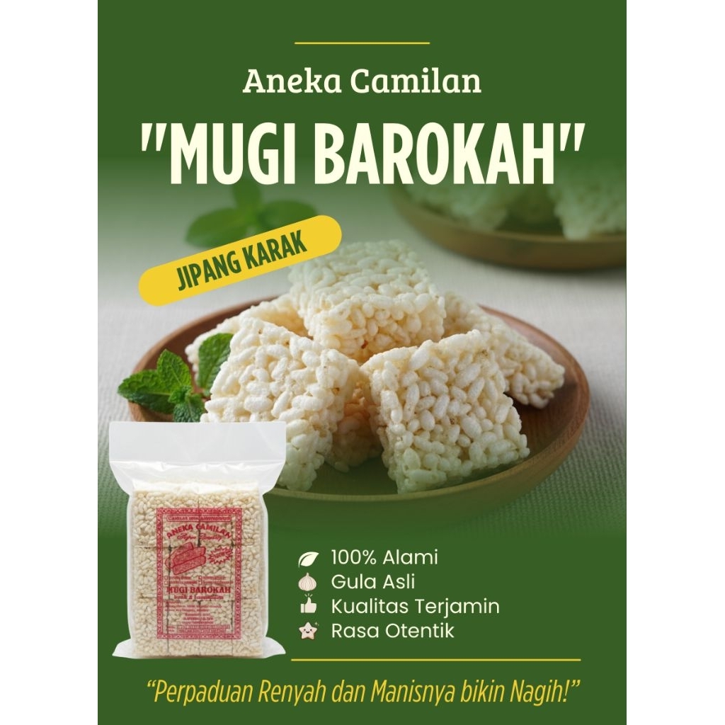 Jual Jipang Karak Putih Mugi Barokah - Beras Karak Manis Renyah Camilan ...