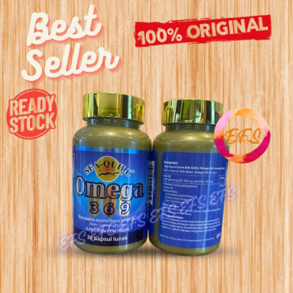 Jual SEA QUILL OMEGA 3,6,9 30 softgel | Shopee Indonesia