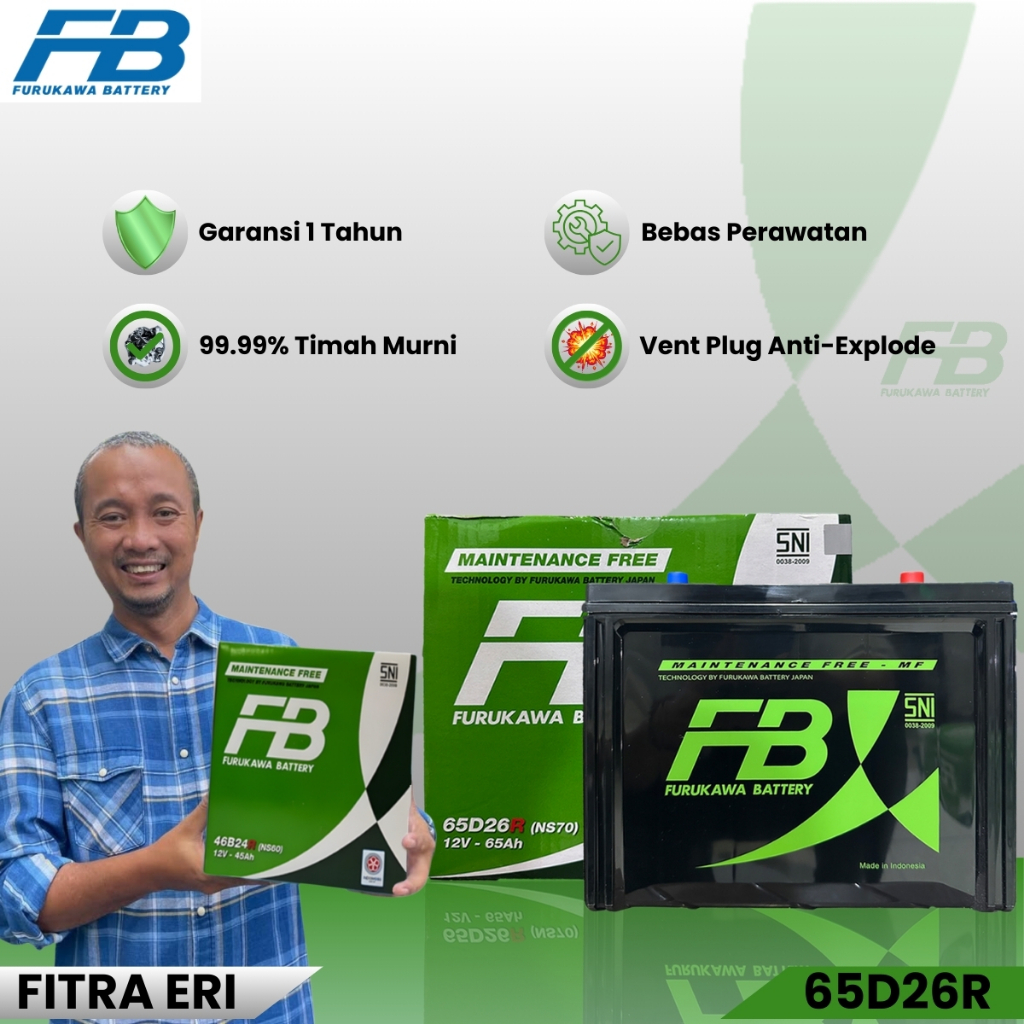 Jual Furukawa Battery / FB Aki Mobil Mitsubishi Galant 65D26R / NS70 ...