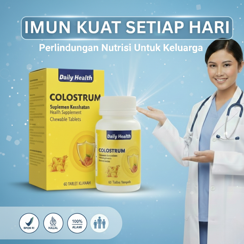 Jual Daily Health Colostrum untuk membantu menjaga imun, stamina, dan ...