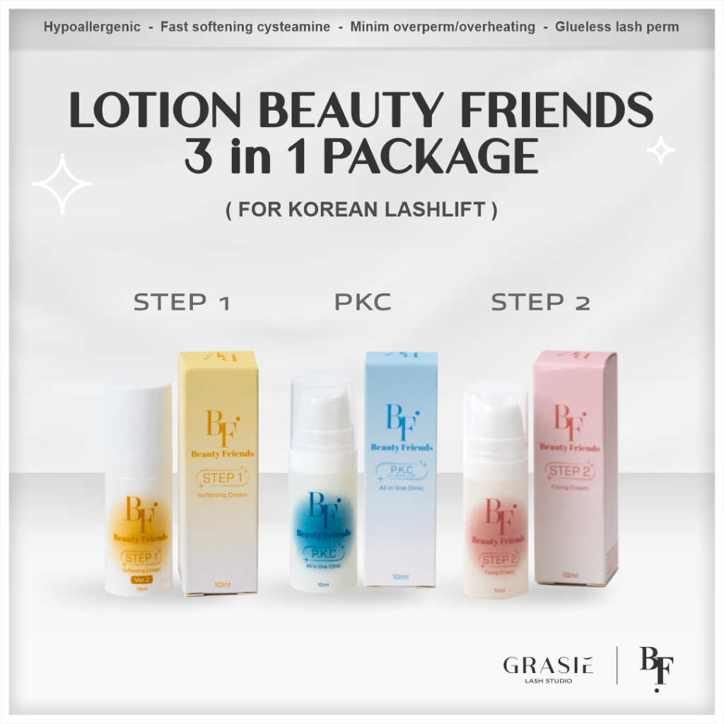 Jual BEAUTY FRIENDS LOTION LASHLIFT KOREA 3 IN 1 (Step 1, Step 2 dan ...
