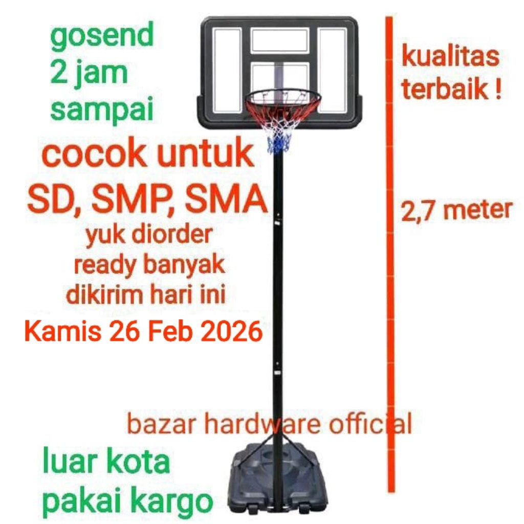 Jual berwyn ring basket portabel bisa naik turun untuk dewasa dan anak ...