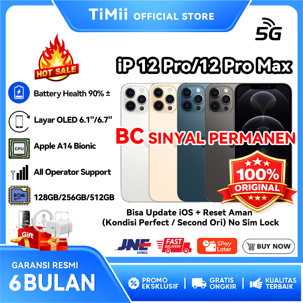 Jual IPhone 12 Pro Max 256GB Terlengkap & Harga Terbaru April 2026 ...