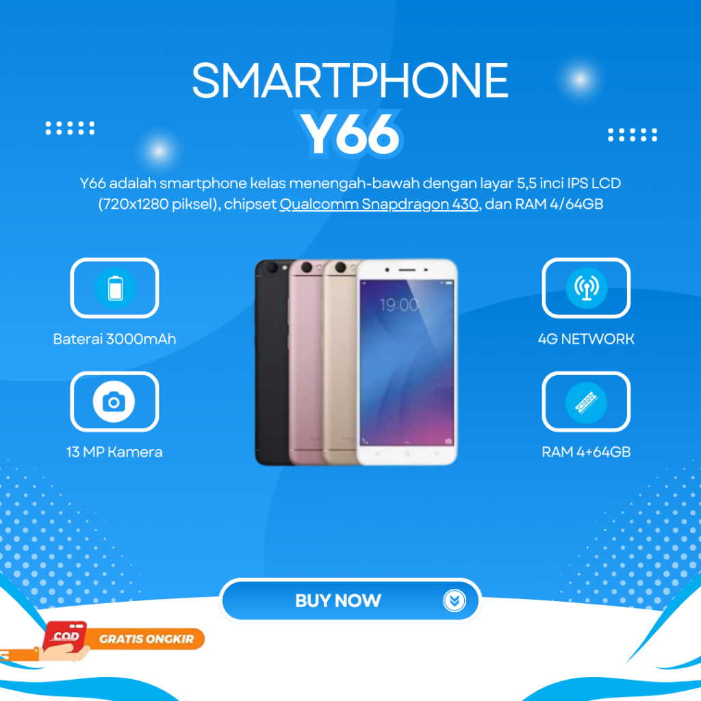 Jual Vivo HP Y66 Ram 4 Terlengkap & Harga Terbaru Juni 2026 | Shopee ...