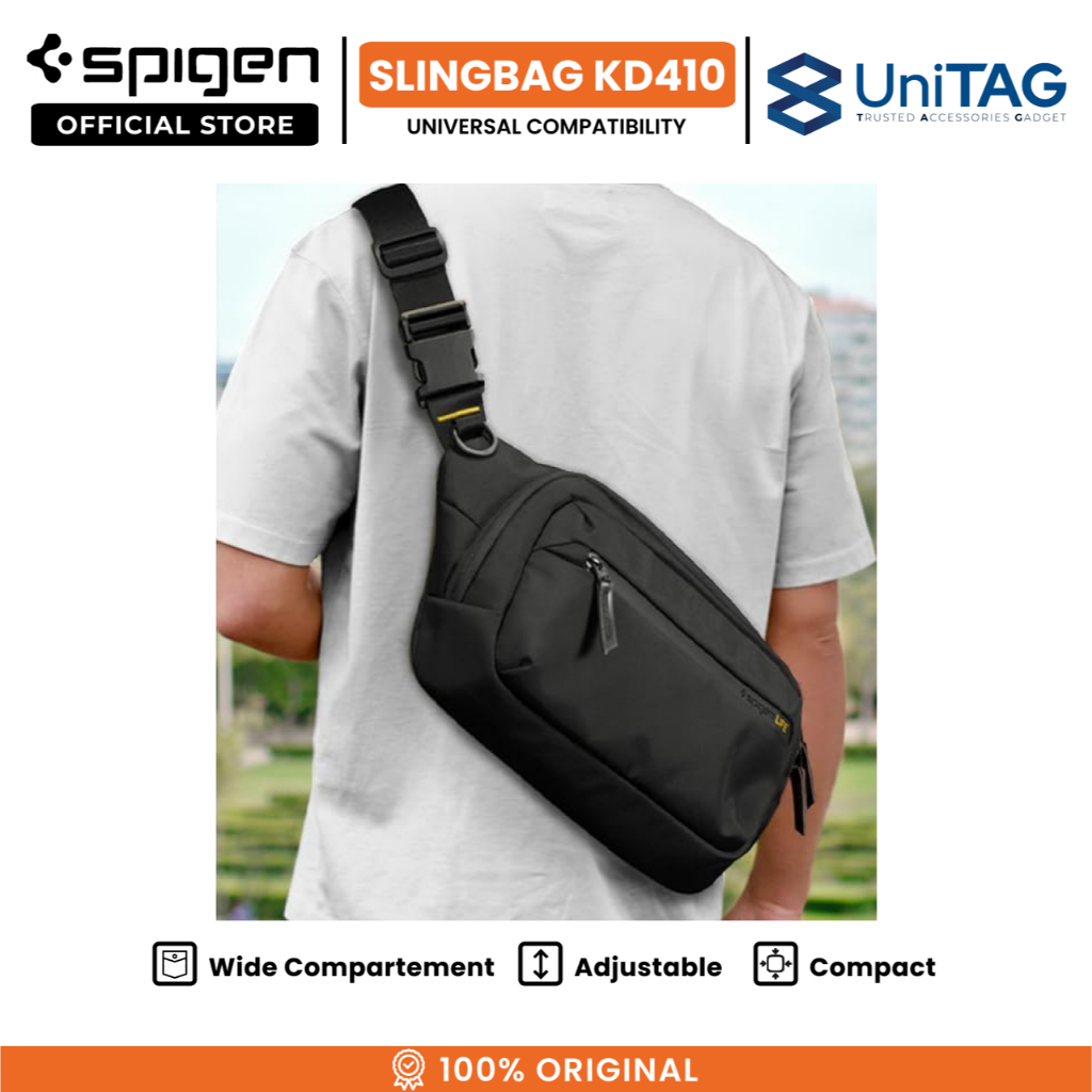 Jual SPIGEN Tas Selempang Bahu Outdoor Sling Pouch Bag Klasden Hitam ...