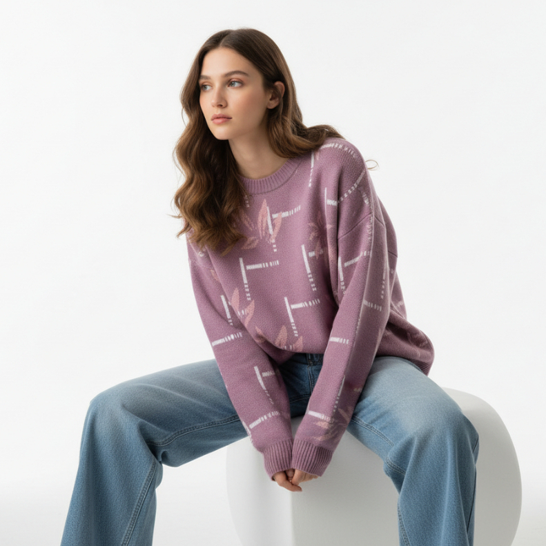 Jual Zahra - Atasan Wanita Daenamu Knit | Sweater Rajut Premium Dewasa | Shopee Indonesia