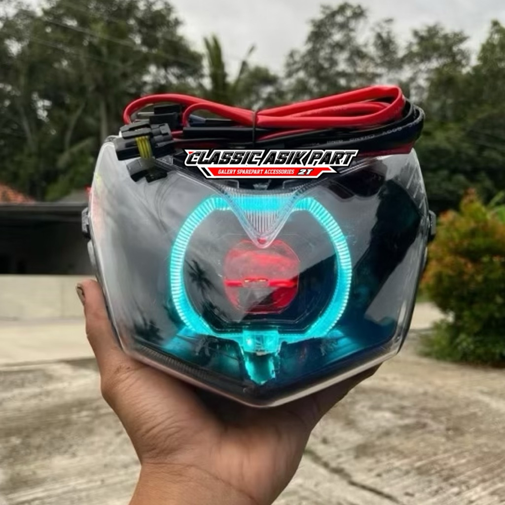 Jual Reflektor Lampu depan Biled Supra x 125 Batman 4,5 Inch fullset ...