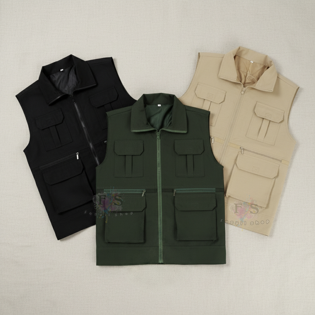 Jual Rompi Tactical Cargo Pria Dewasa – Rompi Outdoor Gunung Ada Kerah ...