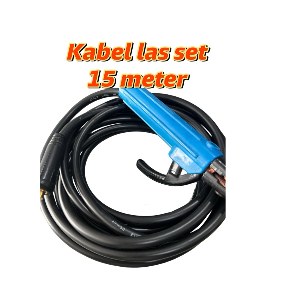 Jual RHINO kabel las 15 meter plus stang las 300a kabel trafo las 25 mm ...