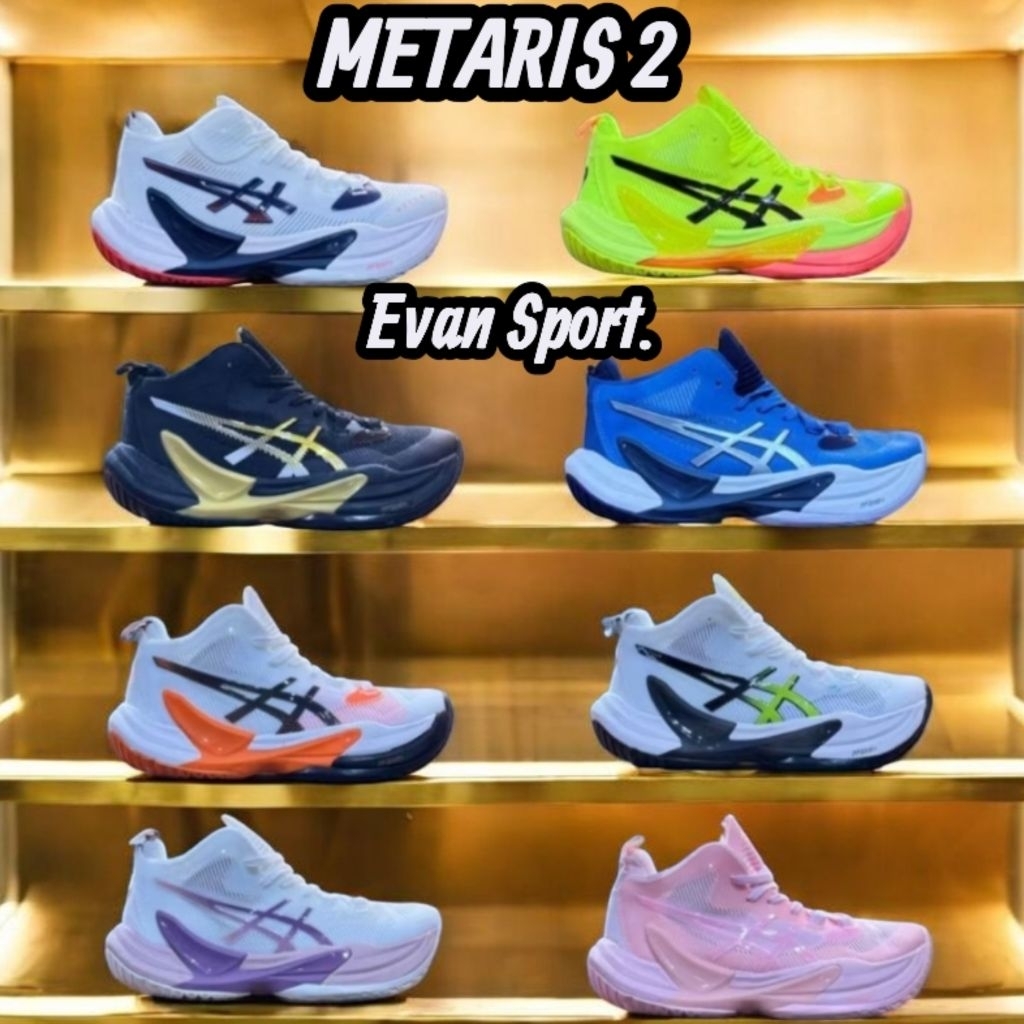 Jual Asics Metaris Cod Sepatu Voli Import Terbaru Badminton | Shopee ...