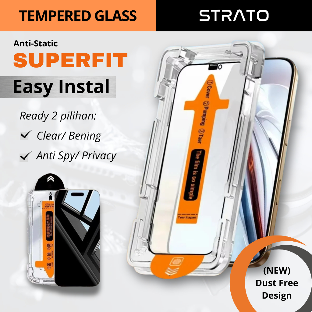 Jual Tempered Glass Superfit EASY INSTALL (Clear & Spy/ Privacy) REDMI ...
