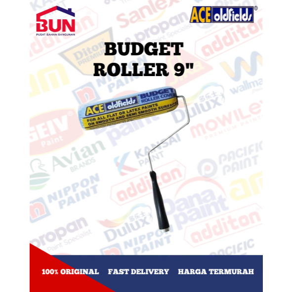 Jual roll brush 230mm Ace oldfields BUDGET 230 MM BIRU kuas roll set ...