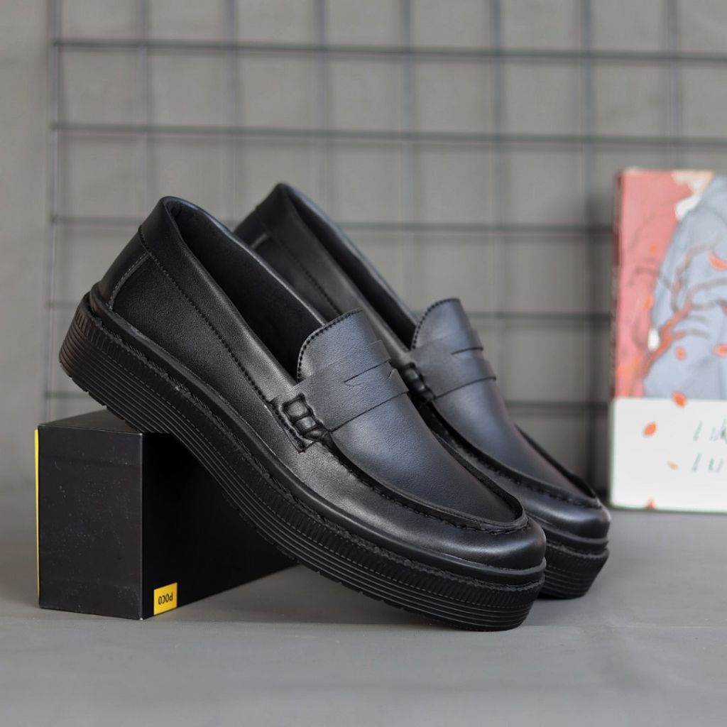 Jual Sepatu Formal Loafers Docmart Kulit Pria Pantofel Kerja Kuliah ...