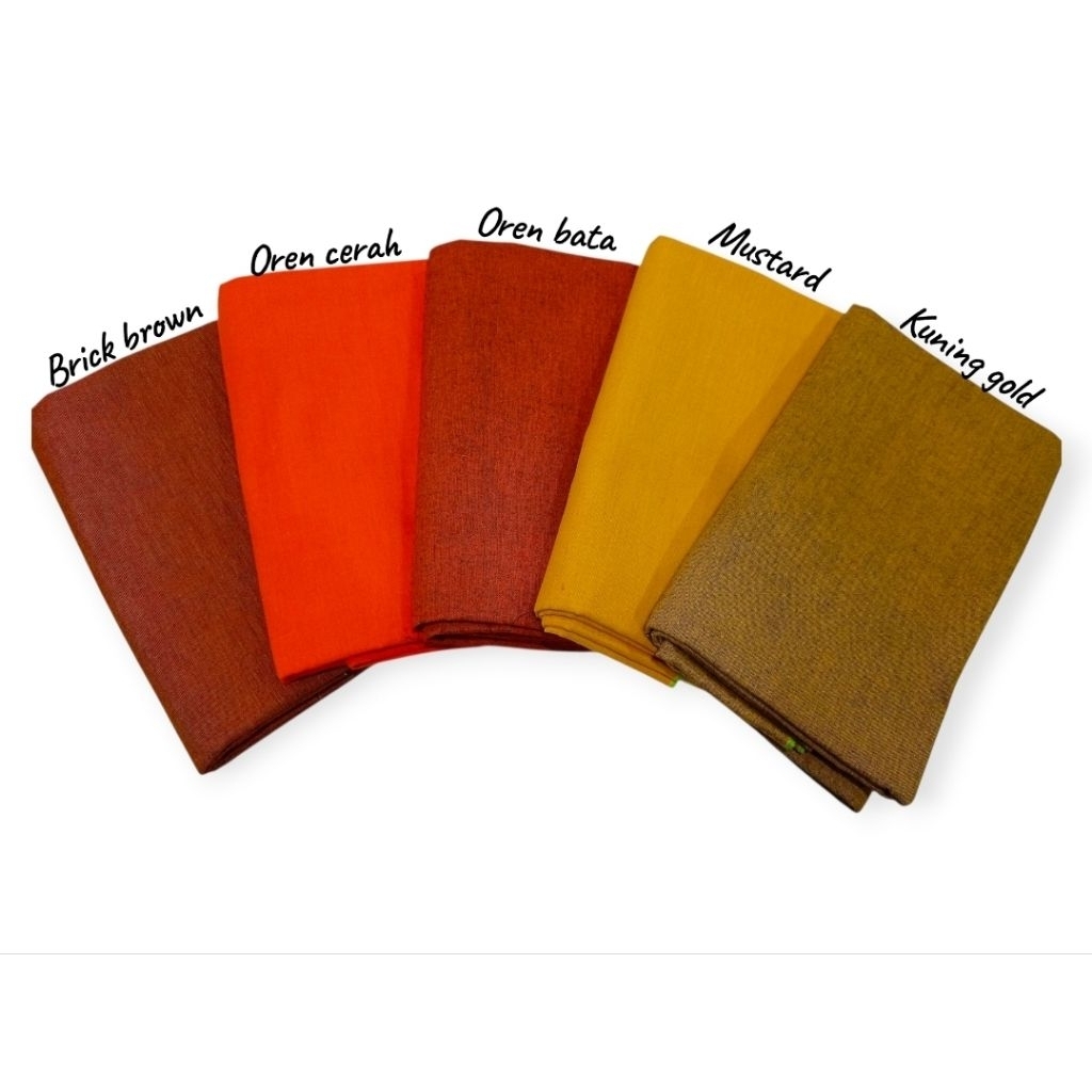 Jual Kain Tenun Lurik Polos Oren kuning terakota | Shopee Indonesia