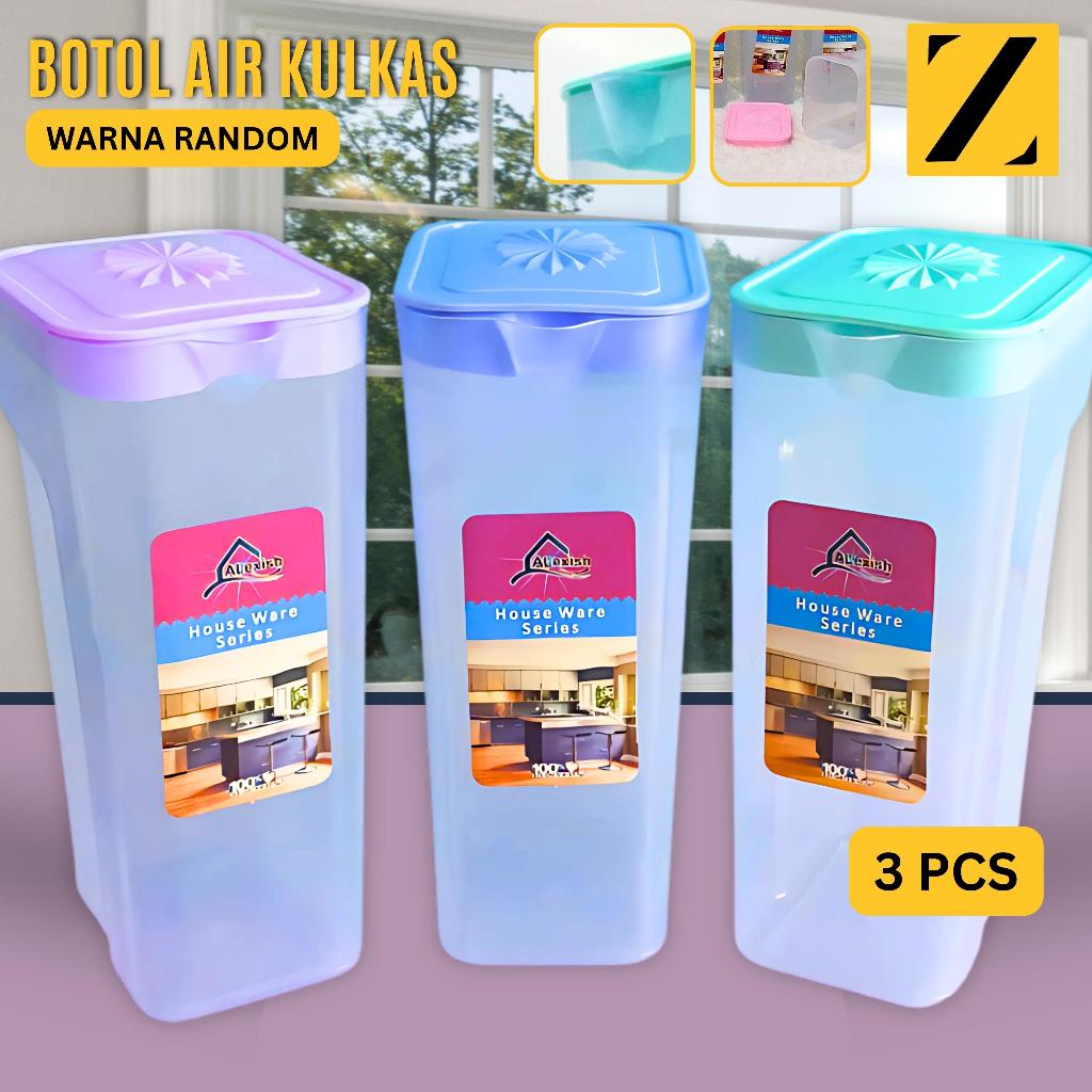 Jual ONEL 3 PCS Botol Air Minum Kulkas Wadah Tempat Air Kulkas Water ...