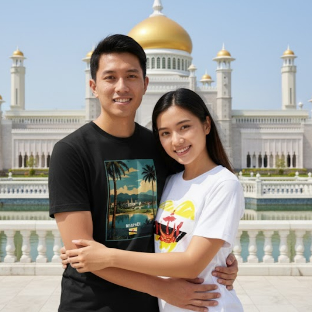 Jual KAOS OLEH OLEH BRUNEI BRUNEI DARUSSALAM PAKAI TAG NEGARA ASAL ...