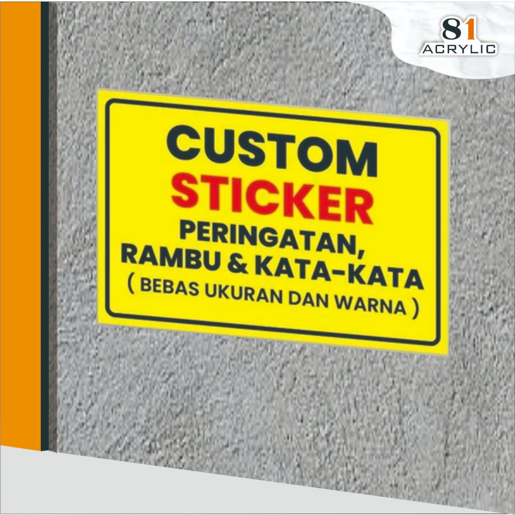 Jual COSTUM STICKER / STIKER // RAMBU-RAMBU | Shopee Indonesia