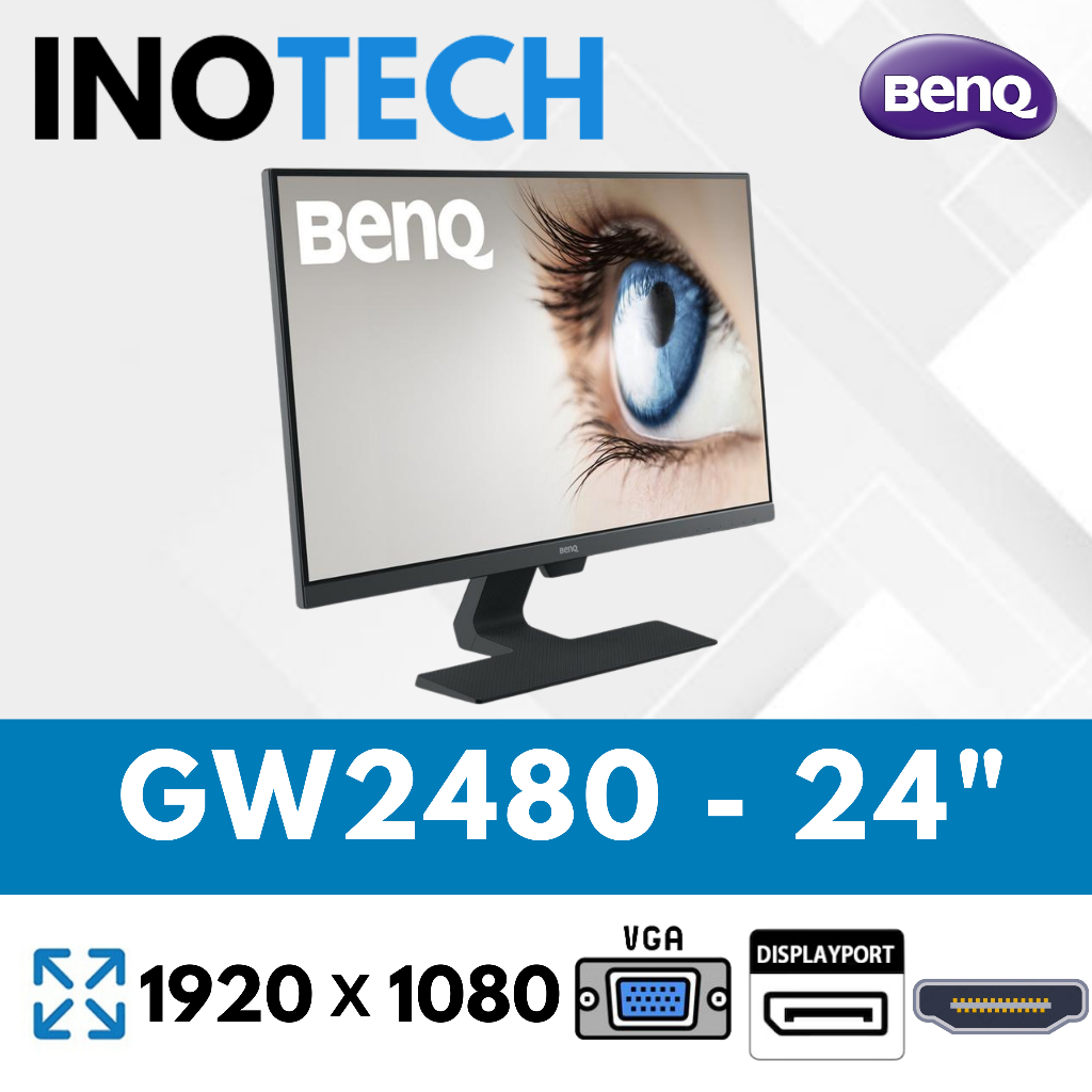 Jual Monitor BenQ GW2480 24 Inch IPS Full HD Bekas / Second - HDMI VGA ...