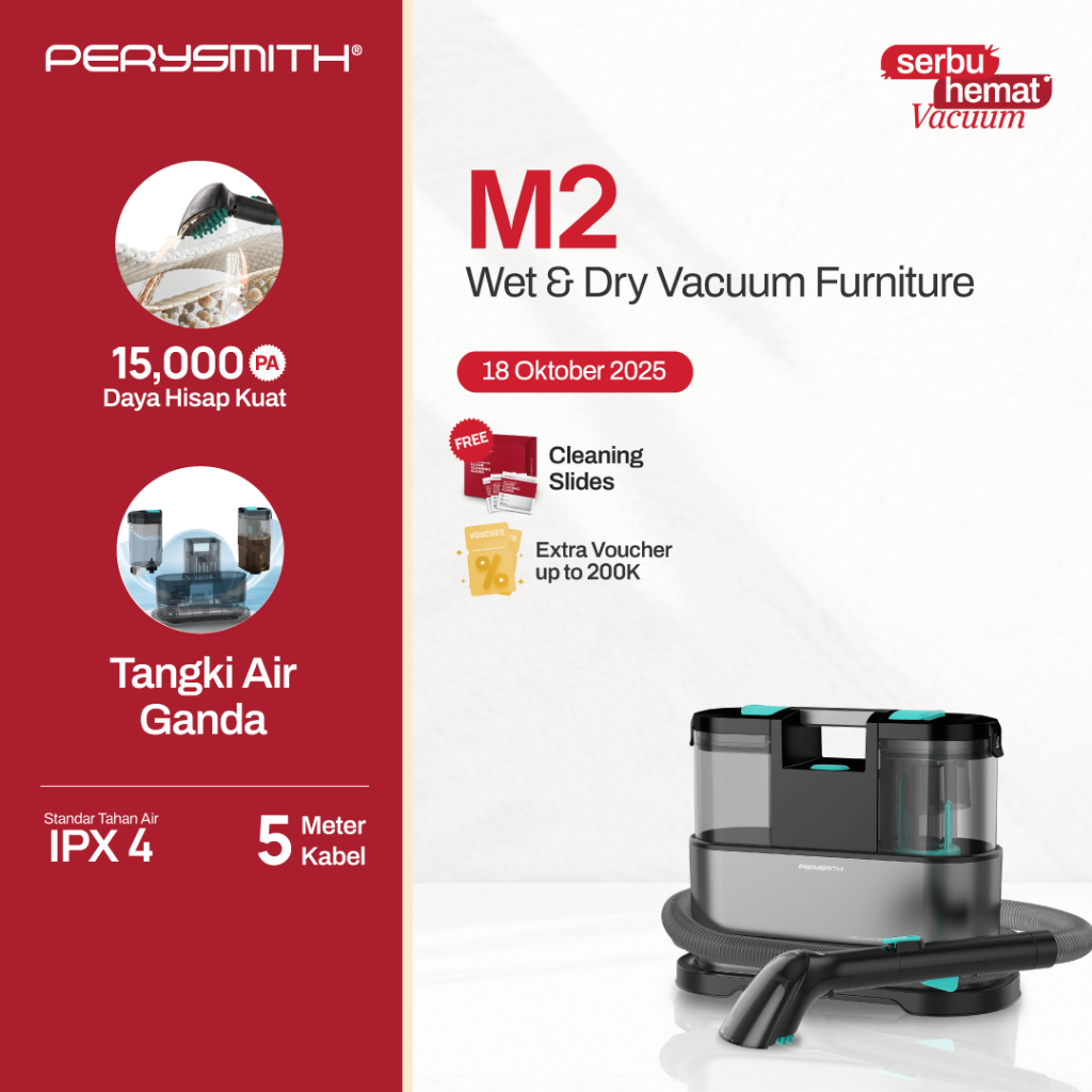 Jual PerySmith M2 Suction Wet Vacuum Cleaner Spot Cleaner Multifungsi ...
