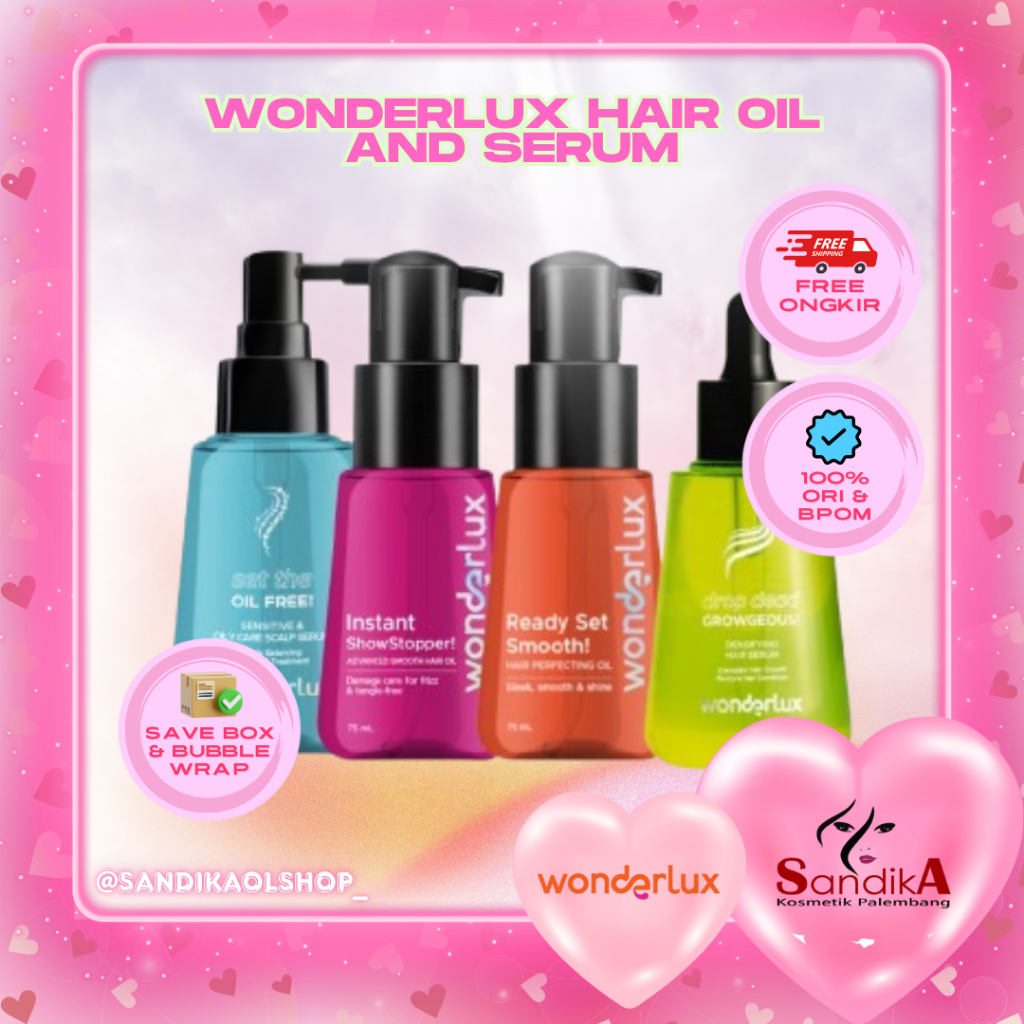 Jual WONDERLUX Hair Oil Serum 75ml | Shopee Indonesia