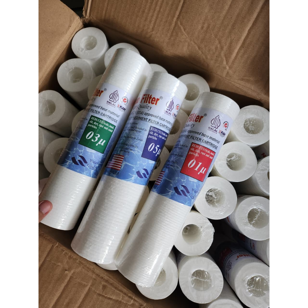 Jual Filter Nano Pendek 10 inch Filter Air catridge sedimen filter 10 ...