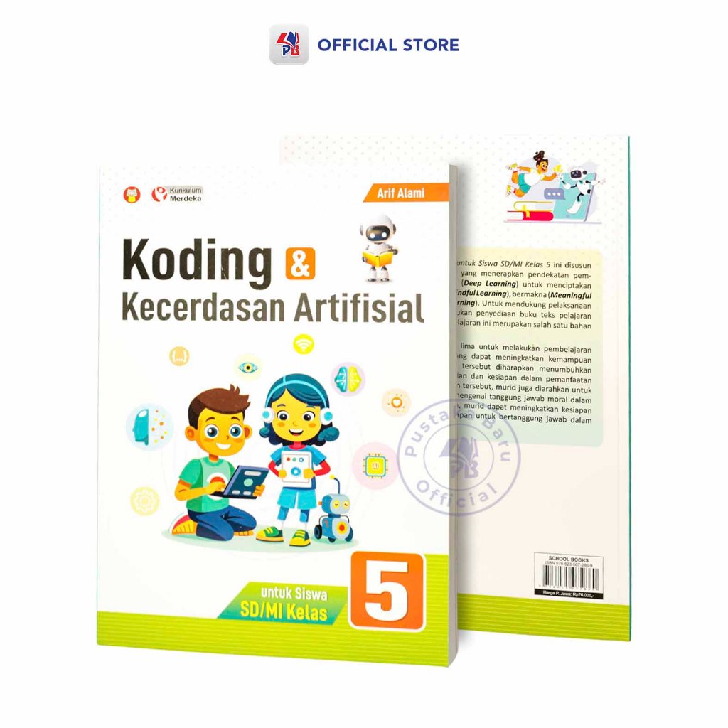Jual Buku Coding SD / Koding & Kecerdasan Artifisial untuk Siswa AD MI ...