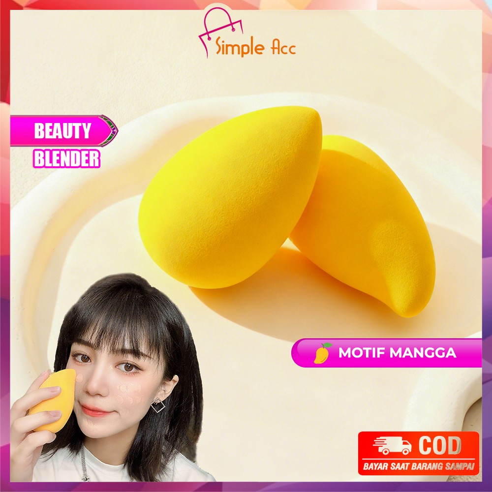 Jual DO-K165 Beauty Blender Sponge Bedak Puff Mangga Spons Buah / Spon ...