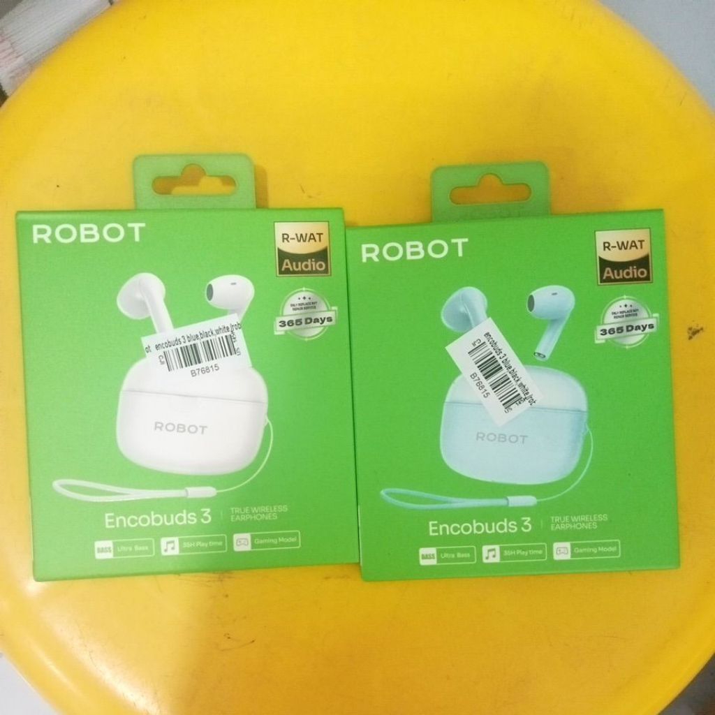 Jual HEADSET BLUETOOTH TWS ROBOT ENCOBUDS 3 | Shopee Indonesia