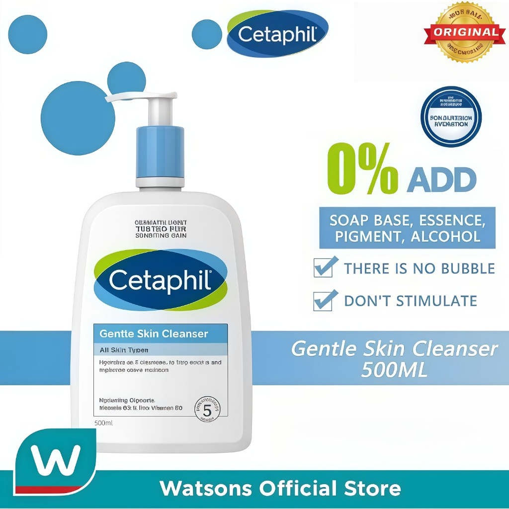 Jual Cetaphil Gentle Skin Cleanser 500ml Facial Wash dengan Propylene ...