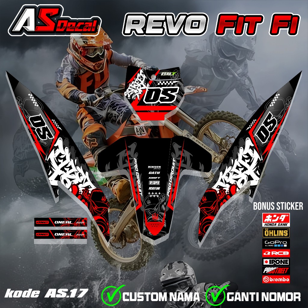 Jual (COD) Terbaru DECAL RBT REVO FIT FI NEW FULL BODY RBT BEBEK MODIF ...