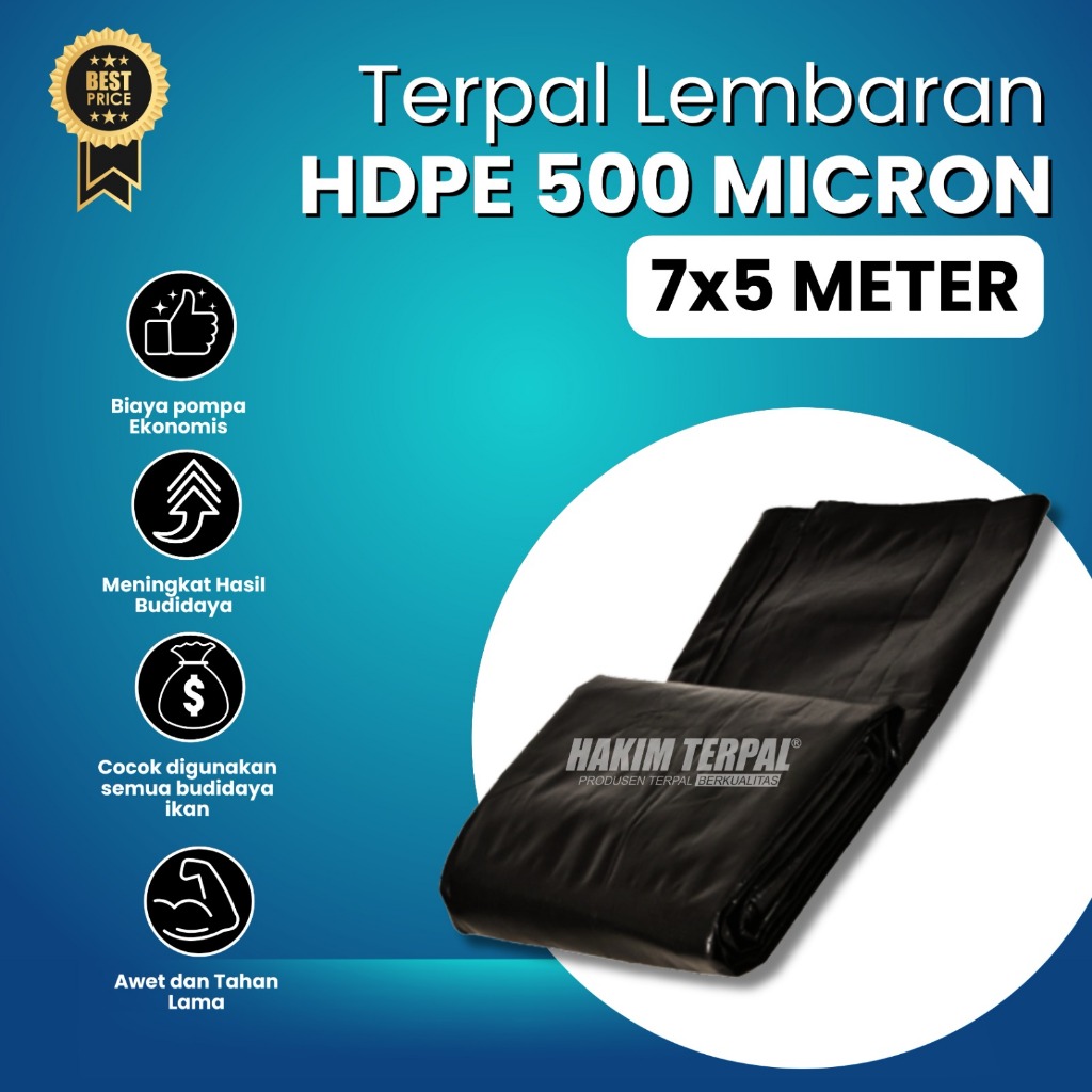 Jual Terpal Lembaran HDPE GEOMEMBRAN 500 Mikron 7m x 5m | Shopee Indonesia