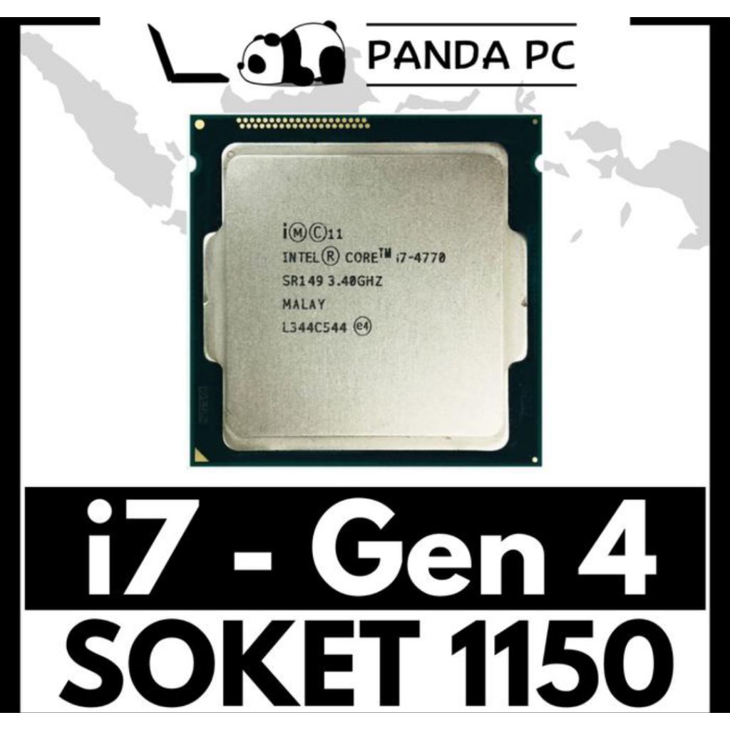 Jual PROCESSOR INTEL CORE I7 4770 3.40 GHZ GEN 4 LGA 1150 | Shopee ...
