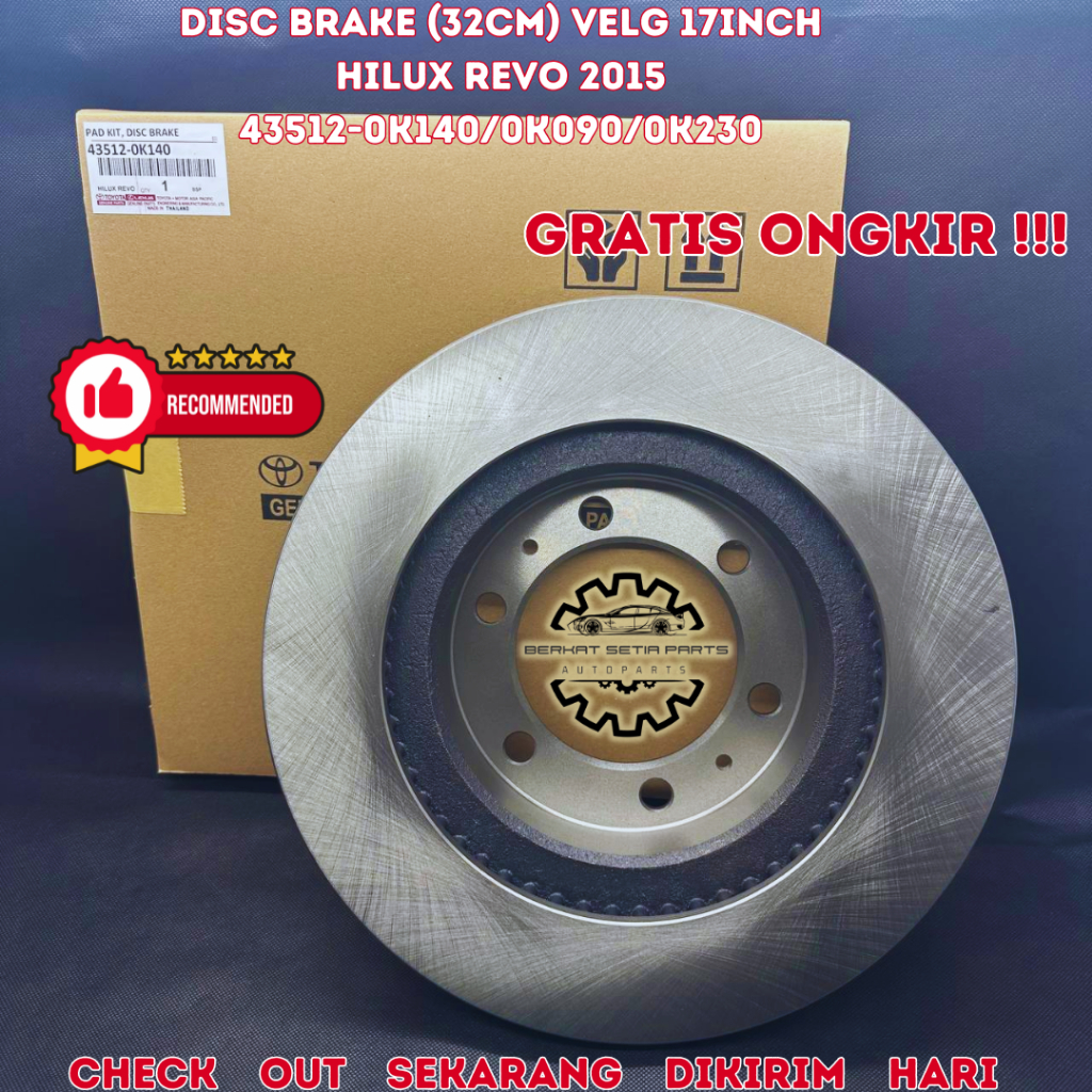 Jual Disc Brake 32cm Hilux Revo 2015 – 43512-0K140 / 0K090 / 0K230 ...