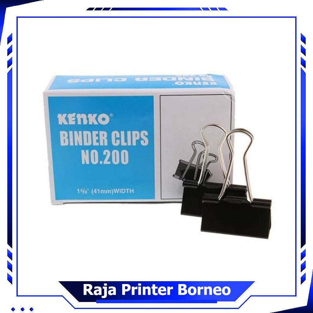 Jual Binder Clip Kenko No.200 Klip Kertas Ukuran Besar Penjepit Kertas ...