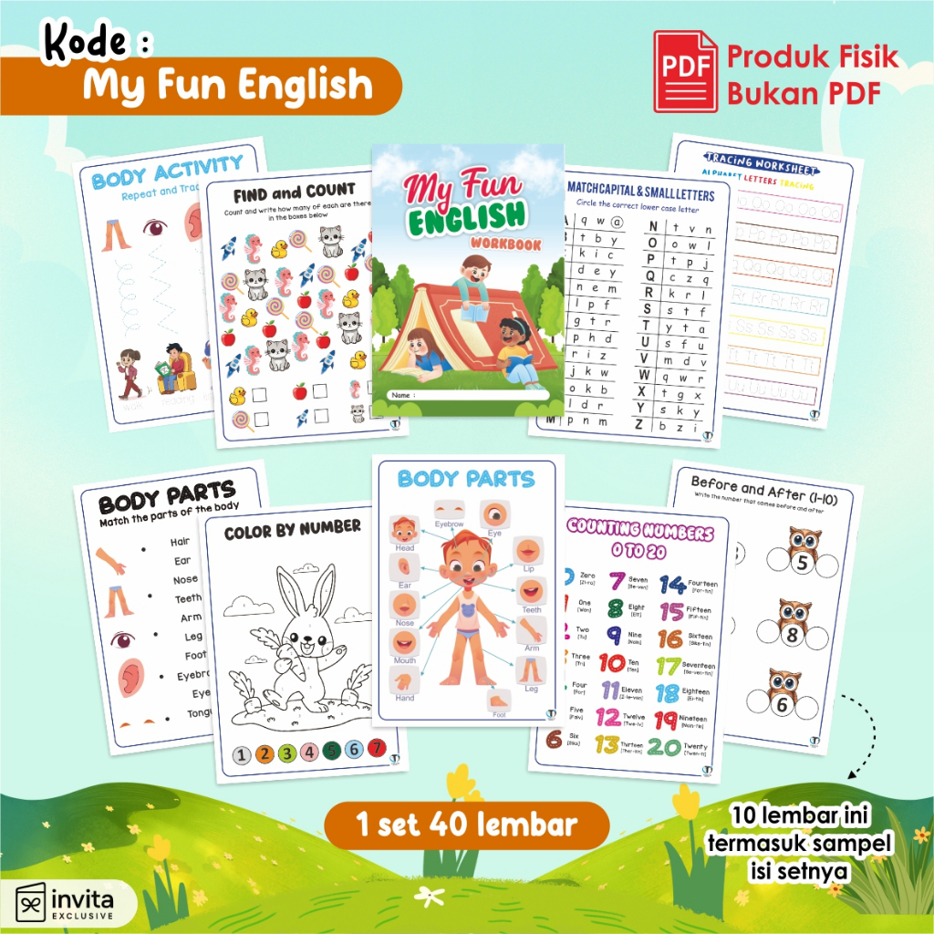 Jual (TEMA My Fun English,) ACTIVITY BOOK - WORKSHEET EDUKASI AKTIVITAS ...