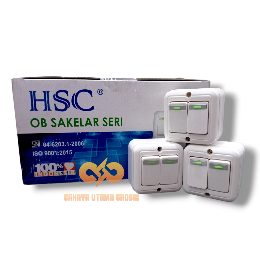 Jual Saklar Merk HSC 912 Seri OB Outbow Warna Radium Putih | Shopee ...