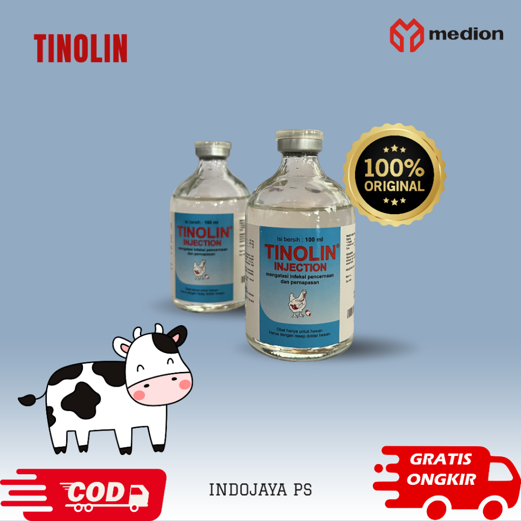 Jual TINOLIN INJECTON 100ML, untuk obat gangguan pencernaan ...